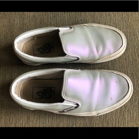 Vans | Shoes | Rare Iridescent Opal Vans Slip On Sneakers Shoes | Poshmark